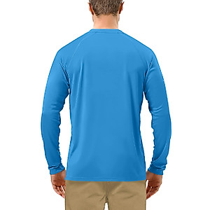 Roadbox Mens UPF 50+ UV Sun Protection Shirts Outdoor Long Sleeve SPF Diving Rash Guard for Fishing Hiking Swimming
