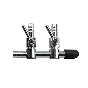 ZZHXSM 2pcs Air Splitter Flow Control Valve Fish Tank Oxygen Pump Accessories Stainless Steel 2-Way Fish Tank Air Flow Control Lever Valve Distributor Splitter