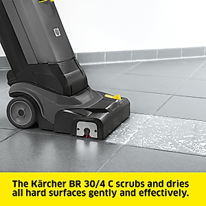 Kärcher BR 30/4 C Commercial Floor Scrubber, Walk-Behind, High-Speed Roller Brush, Intensive Cleaning and Fast Drying
