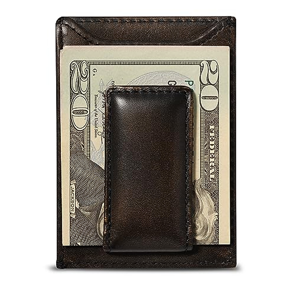 House of Jack Co. Deer Money Clip Wallet | Slim Card Holder | Super Strong Magnet Men's Wallet | Front Pocket Wallet (Deer)
