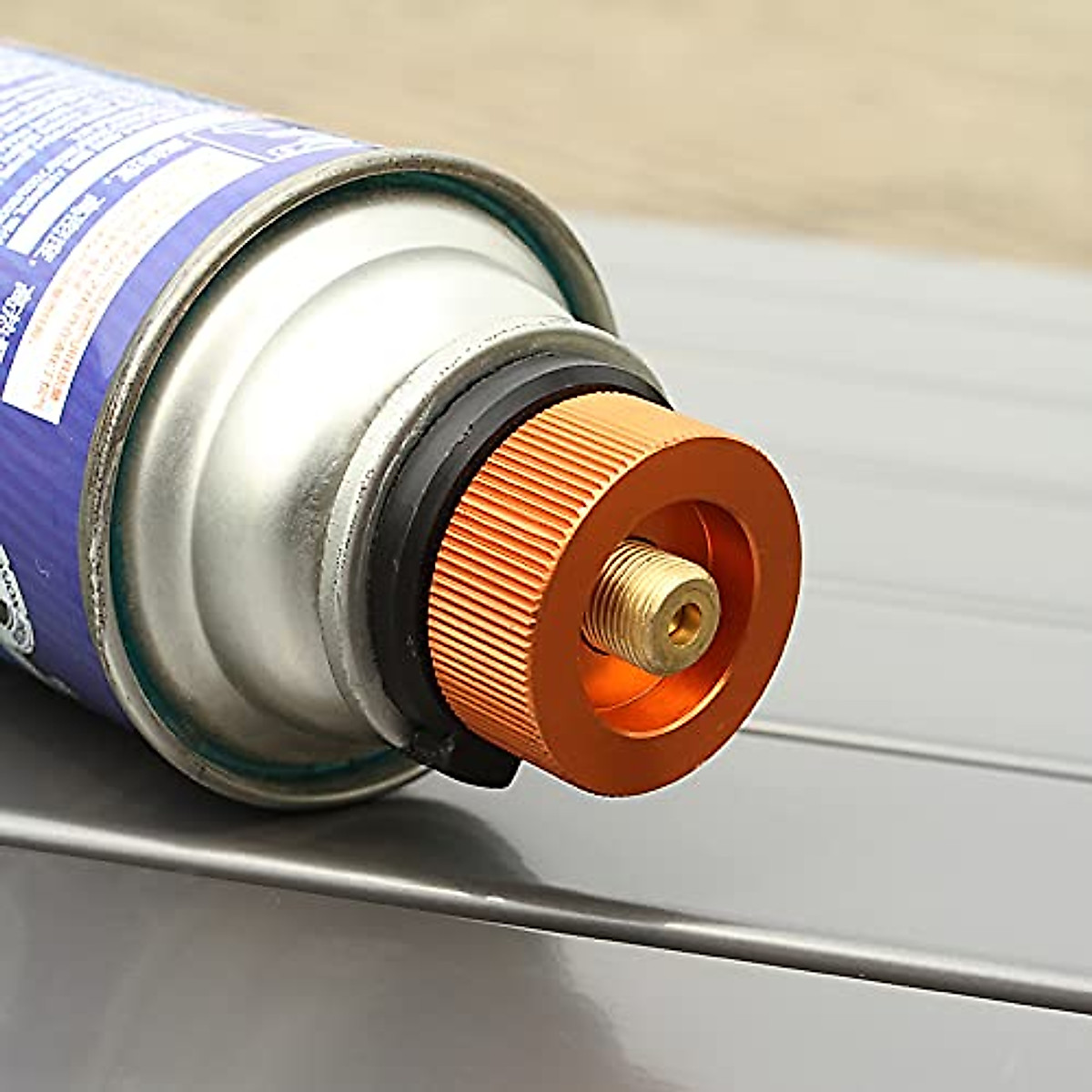 Camping Stove Adapter, Stove Connector,Butane Canister Converter, for Nozzle Gas Bottle to Lindal Valve Canister