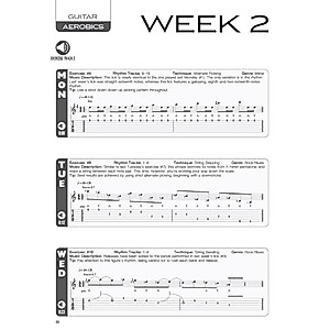 Guitar Aerobics: A 52-Week, One-lick-per-day Workout Program for Developing, Improving and Maintaining Guitar Technique Bk/online audio