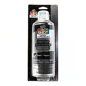 Tulip ColorShot Instant Fabric Color Interior Upholstery Spray 8 oz - Black