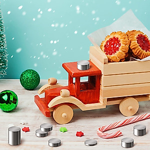 VAIPI Pinewood Derby Weights 3.5 oz Incremental and Configurable 3/8 Inch Tungsten Weights for Pinewood Derby Cylinders Cars (14Pcs)