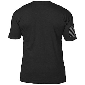 7.62 Design US Air Force Camo Text Men's T-Shirt Heather Black X-Large