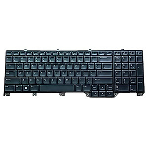 Sierra Blackmon Laptop Replacement Keyboard Compatible for Alienware DELL Alienware Area-51m R1 R2 A51m Perkey RGB Backlit Keyboard Series Black US Layout