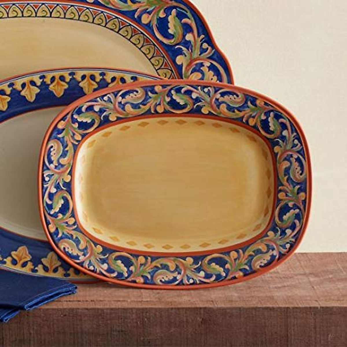 Pfaltzgraff Villa Della Luna Rectangular Serving Platter, 12-Inch