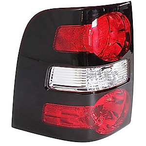 Evan Fischer Driver Side Tail Light Lens and Housing Compatible with 2006-2010 Ford Explorer