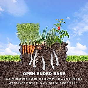 VEGEGA. 2ft X 2ft X 0.66ft Round Raised Garden Bed Kit, Large Zinc-Aluminum-Magnesium Stainless Steel Metal Planter Box, for Planting Outdoor Plants Vegetables, Grey