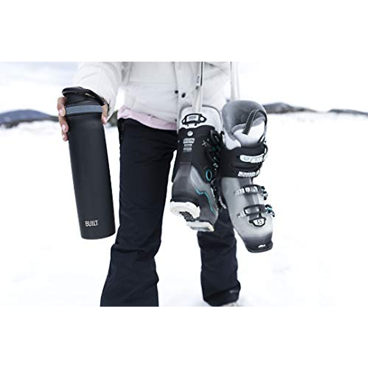 BUILT 24 Ounce Prospect Double Wall Stainless Steel Bottle Black 5233283