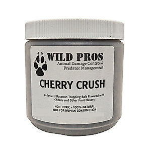 Wild Pros Cherry Crush Raccoon Pellet Bait (Pint) Works in DP Cage Traps