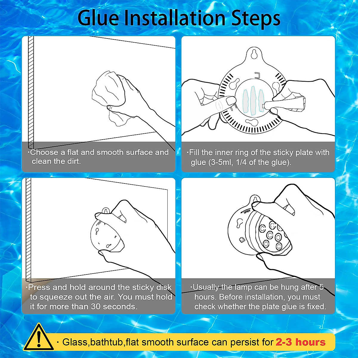 Creatrek Rechargeable Pool Lights (2PACK)