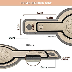 Silicone Bread Sling for Dutch Oven, 2 PCS Non-Stick & Easy Clean Reusable Silicone Bread Baking Mat with Long Handles, Easy to Transfer Sourdough Bread