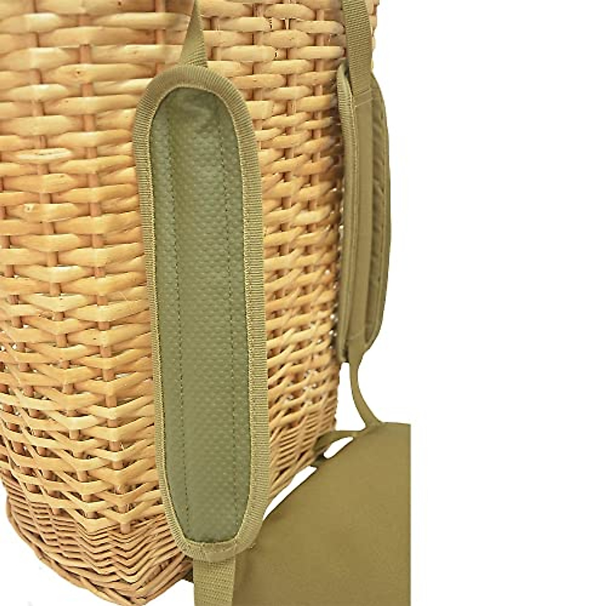 Acropolis Mushroom Foraging Bag - Wicker Basket for Adults and Kids - Haversack Bushcraft Bags - Gardeners Harvest Basket - Forage Pouch for Hiking, Morel Mushrooms, Camping, Hunting, X-Large, PHG-5