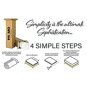 Primo International Super Divine Plush Mattress, Queen, White