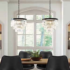 Sweetrcrispy Dining Chairs, Dining Chairs Set of 4, Dining Room Chairs, Kitchen Chairs, Mid Century Modern Chairs, PU Leather Upholstered Chairs with Wood Legs, Kitchen & Dining Room Chairs, Black