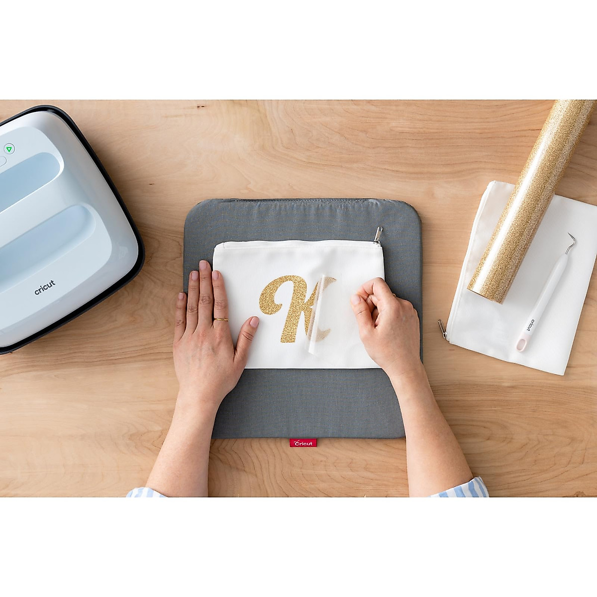 Cricut EasyPress Mat (12" x 12"), Protective Resistant Mat for Heat Press Machines, HTV and Iron On Projects, Heat Press Mat, Compatible with EasyPress 2 Machine, Gray