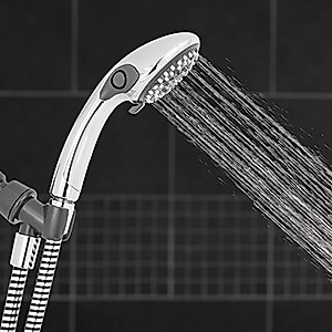 Waterpik Handheld Shower Head Eco Flow Low Flow Water Saving Shower 1.6 GPM, 4 Spray Modes, DIY Easy Installation, Chrome Finish, VBE-453