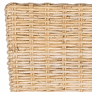 Safavieh Home Collection Ozias Grey Wicker 18-inch Dining Chair