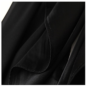 Bellonesc Silk Scarf 100% silk Long Lightweight Sunscreen Shawls for Women (black)