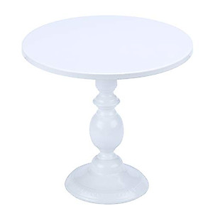 Hotity 12 Inch Cake Stand Round Cupcake Stands Metal Dessert Display Cake Stands, White