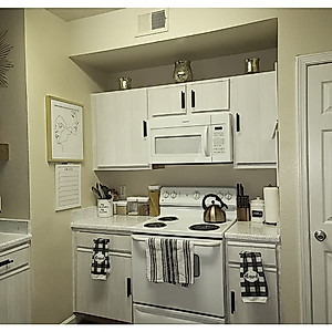 Metaverse sky Self-Stick Push Pull Helper ABS Plastic Wardrobe Handle Instant Cabinet Drawer Furniture Handles (Black, 16)