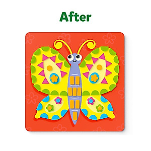 Skillmatics Art Activity - Fun with Foam Animals, No Mess Felt Sticker Art for Kids, Craft Kits, DIY Activity, Gifts for Boys & Girls Ages 3, 4, 5, 6, 7, Travel Toys