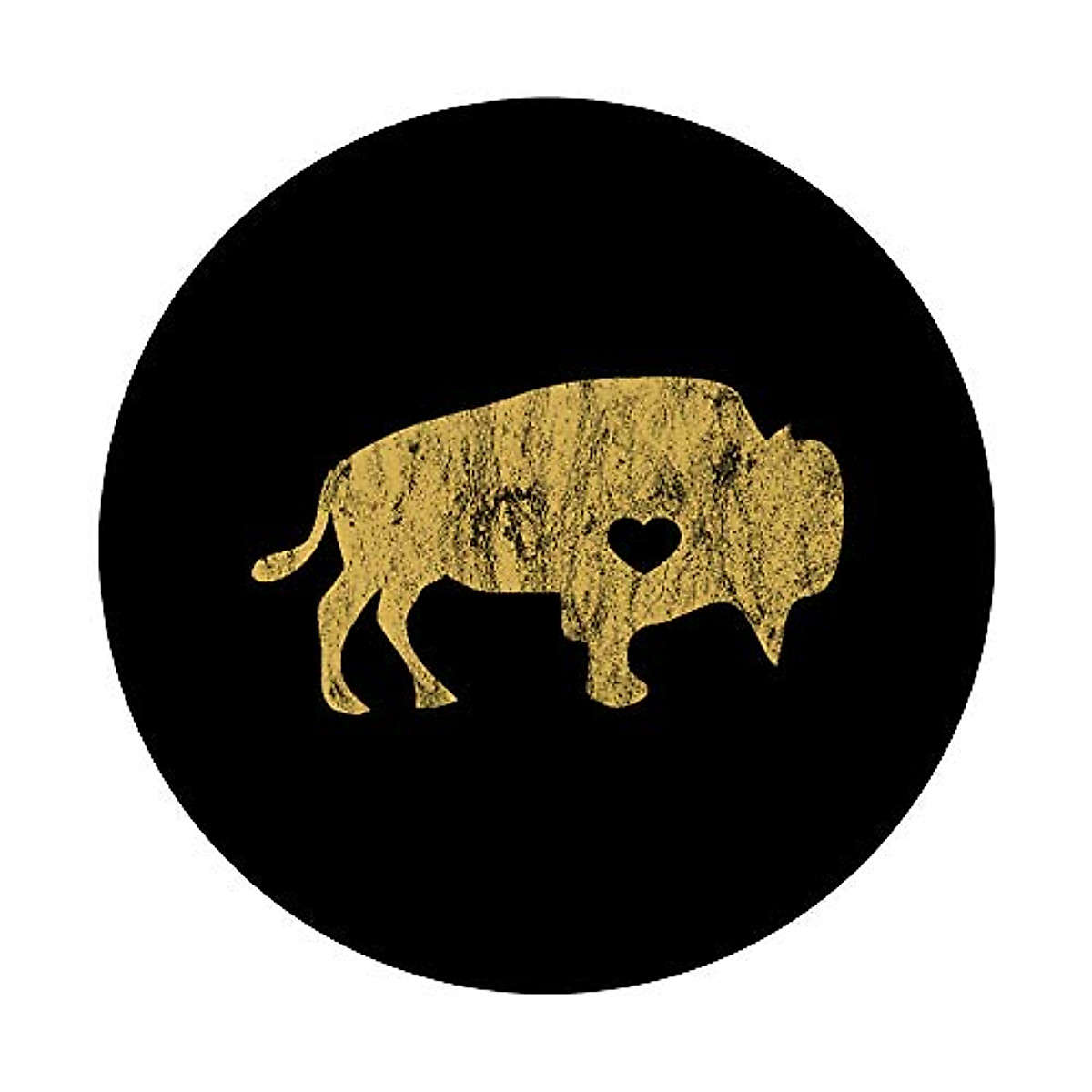 I Love Buffaloes Golden Buffalo Bison Lover Gift Ideas PopSockets Grip and Stand for Phones and Tablets