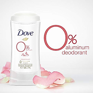 Dove Antiperspirant Deodorant Stick 48 Hour Protection And Soft And Comfortable Underarms Rose Petals Deodorant for Women oz 4 Count, 2.6 Ounce