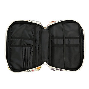 HMZSP Bible Cover Carrying Book Case Church Bag Bible Protective with Handleand Zippered Back Pocket, Gift for Girls Women Mother Men Women Father Kids(White)