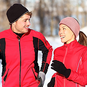 SATINIOR 5 Pieces Women Headbands Knit Elastic Winter Head Wraps Soft Warm Crochet Ear Warmer for Women Wash Face Daily Wear