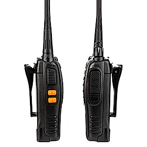 Walkie Talkie for Adults - ANSIOVON Long Range Walky Talky Rechargeable 16 Channels Two Way Radio- Flashlight - Earpiece - Rechargeable Li-ion Battery(Include) - 2 Pack.