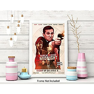 UpdateClassic Threat Level Midnight Gaming Poster and Prints Unframed Wall Art Gifts Decor 11x17 Style 02 for Office