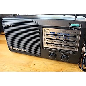 Vintage Sony 4 Band Radio Am Fm Tv Weather Model: Icf-34