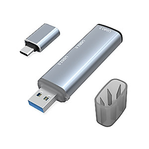 EBEETECH USB 3.0 Hub Splitter, 3-Port Data USB Hub Extender with USB C Adapter Applicable for iMac Pro, MacBook Air, Mac Mini/Pro, Surface Pro, Notebook PC, Laptop, USB Flash Drive, grey (106)