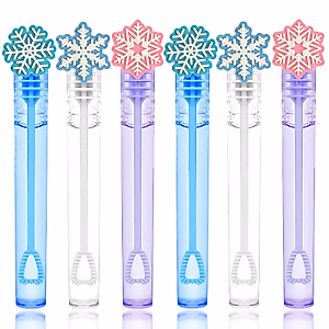 Fxswety 48Pcs Frozen Mini Bubble Wands for Kids Frozen Party Favors Frozen Birthday Party Supplies Snowflake Bubble Prizes Valentine Christmas Wedding Party Favors Goodie Bag Stuffers