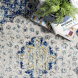 nuLOOM Persian Verona Distressed Area Rug, 3' x 5', Blue