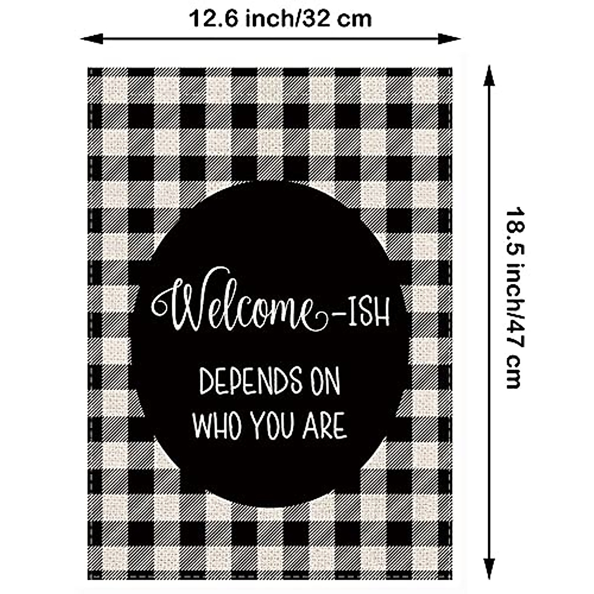 Funny Garden Flag Hanging Quote Burlap Vertical Welcome to Shitshow Flags Outdoor Decoration Double Sided Home Farmhouse Decor12.5 x 18 Inch