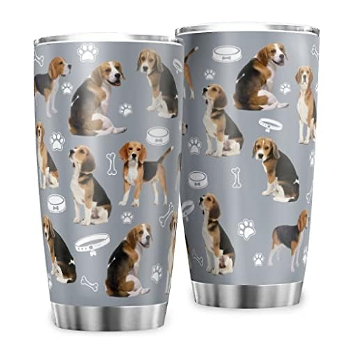 WmhrYpzhL Beagle Dog Travel Mug Animal Coffee Cup Stainless Steel Insulation Tumbler with Lid For Ice Drinks＆Hot Beverage Gifts Beagle Dog 1