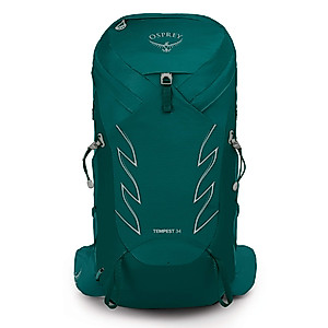 Osprey Tempest 34L Women's Hiking Backpack with Hipbelt, Jasper Green, Medium/Large