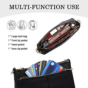 CLUCI Small Crossbody Purses bundles with Leather Laptop Backpack