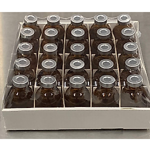 (Bonus 5 Extra) + 30ml Sterile Molded Glass Vial with Silver Aluminum Seal and Grey Butyl Stoppers 25pk