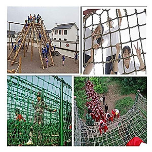 MAGFYLY Banister Guard net Children's Stairs Anti-Fall Safety Net, Hemp Rope Net, Photo Wall Decoration Net, Restaurant Bar Partition Net Balcony Obstacle Crib Protection Scenic Fence Network 1x4m