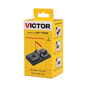 Victor M144B Instant Power-Kill Easy Set Reusable Rat Trap