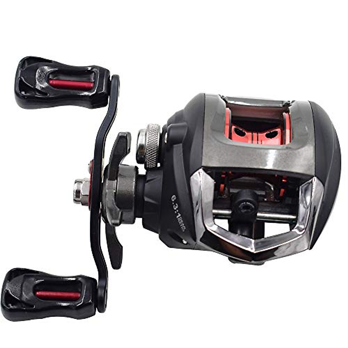 Diwa Baitcasting Fishing Reels Saltwater Freshwater Spincasting Reels Carbon Fiber Drag 18 LBS 12 + 1 Shielded Stainless Steel Ball Bearings Baitcasters Spool Sport Baitcast Reel