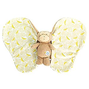 KIDS PREFERRED Snug Hugs Monkey Blanky, Stuffed Animal Lovey Blanket