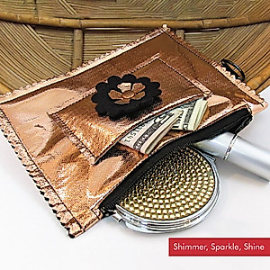 Fairfield OLY-Fun Metallic, Multi-Purpose Non-Woven Craft Material, Polypropylene and Polyester Fabric for Crafts, Costumes, Accessories, and More, Craft Supplies, Red, 10-Yard Bolt