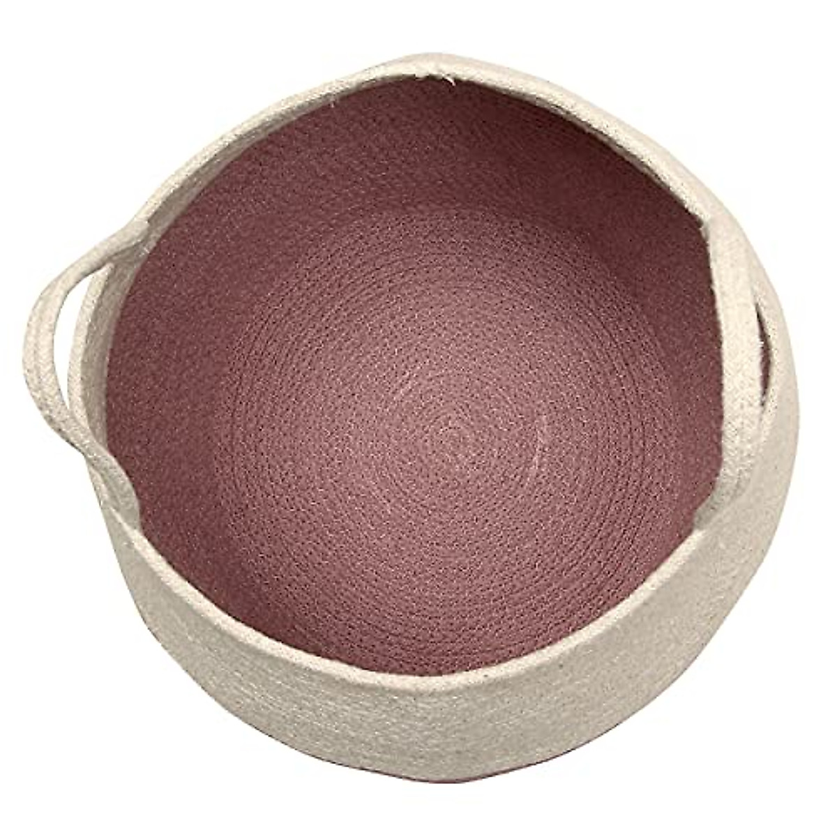 Lorena Canals Basket Zoco Ash Rose-Natural - 97% Cotton, 3% Other Fibres - 1' 2" x Ø 1'