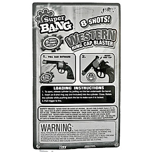 JA-RU Cap Gun Western Wild West Super Bang (1 Unit) Action Bang Party Favors Supplies for Kids.913-1A
