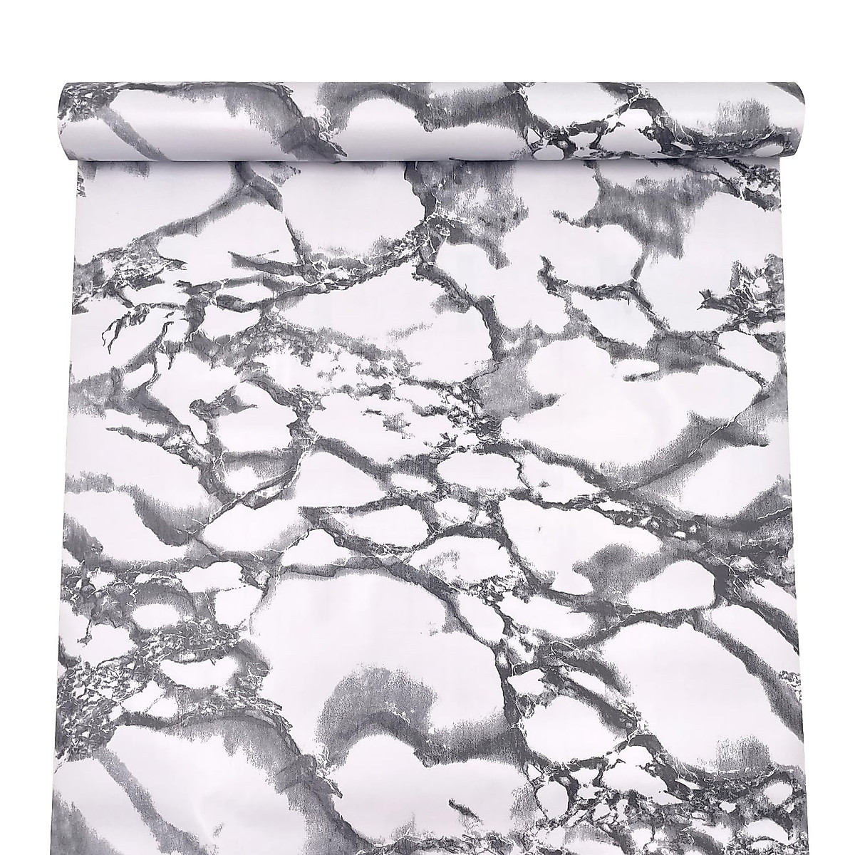 Yifely Granite Marble Effect Furniture Paper Self-Adheisve Shelf Liner Countertop Sticker 17.7 Inches by 9.8 Feet